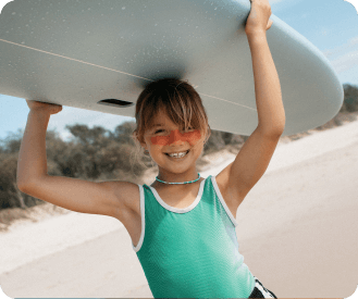 RED NATURAL COLOURED ZINC STICKS, SPF 50+ - LITTLE URCHIN